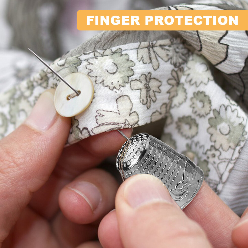 5pcs Professional Finger Protector Sewing Thimble Set Hand Quilting ...