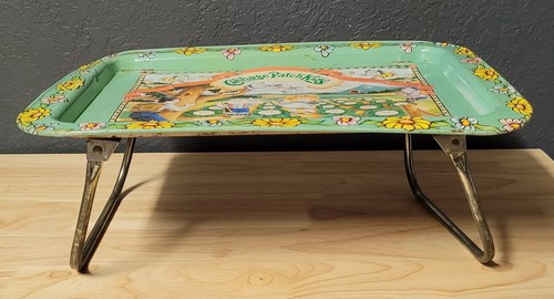 Vintage Metal Tray 80's Lap Serving Tv tray | eBay