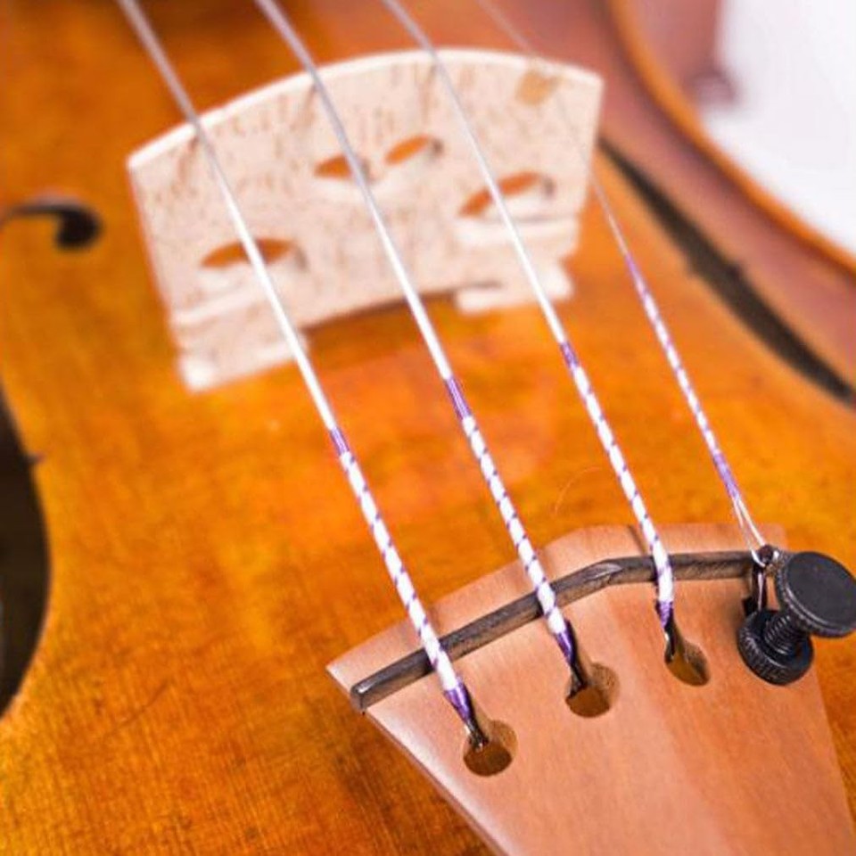 Violin String Set, Synthetic Core w/Ball-End for both 4/4 and 3/4 size ...