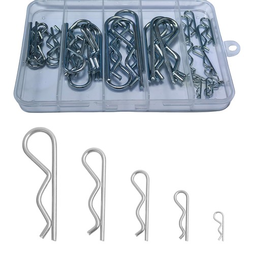 30 Pcs Cotter Pins,Hardware Pins Assortment Kit,Hitch Pin Clip R 30pcs ...