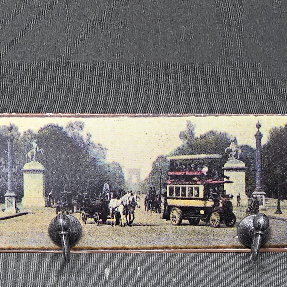 Sheet Metal Key Rack 28 CM Rustic Cottage Style Towel Rail | eBay