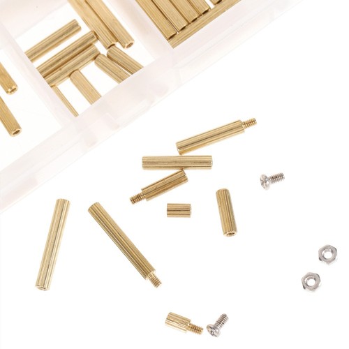 120 Pcs Copper Column Screw Combination Gasket Spacers Brass Standoffs ...