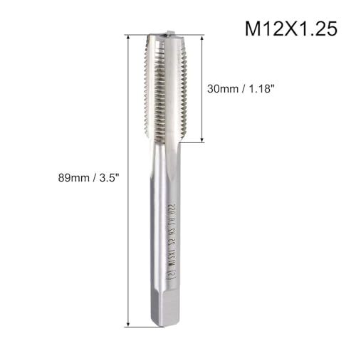 Metric Taps M12 x 1.25mm for Threading Machine and Electric Drills DIY ...