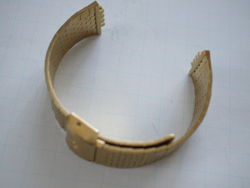 Omega Speedmaster LCD Stainless Steel-Gold Plat Bracelet End 22mm (no ...