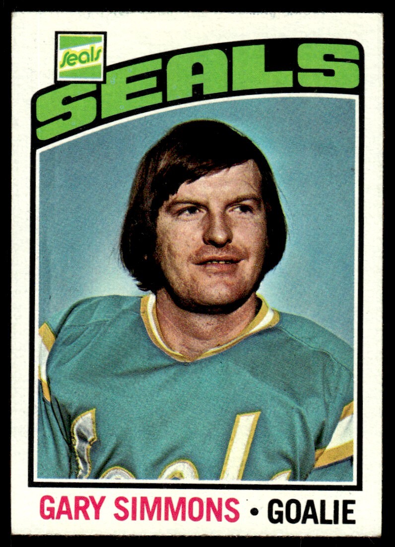 1976-77 Topps Hockey Card Gary Simmons California Golden Seals #176 | eBay