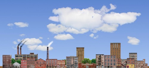 TRACKSIDE BACKDROP #553 Commercial backs N Scale | eBay