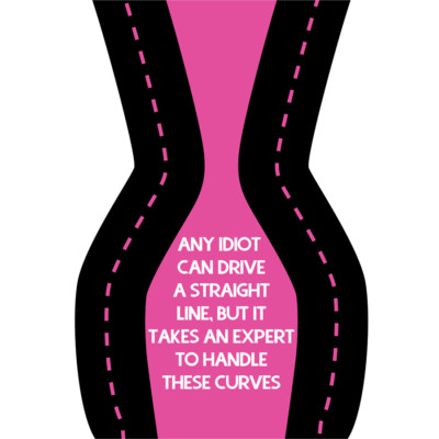 Woman Curves Inspiration Pink Wall Art Print | eBay