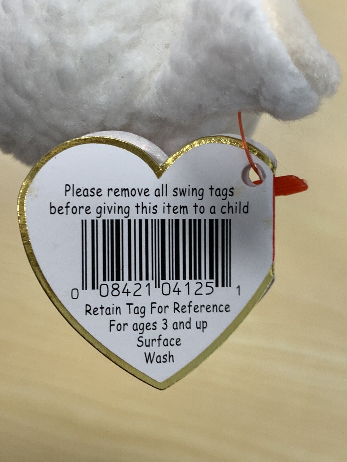 Ty Beanie Baby Fleece Lamb Beanbag Plush Original Tag 1996 PE 4th Gen ...