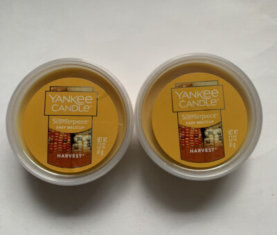 YANKEE CANDLE SCENTERPIECE HARVEST EASY MELT CUP X 2 HTF SCENT FALL ...
