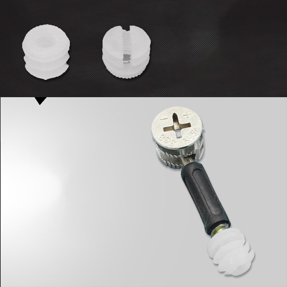 25 Sets Furniture Fixings Eccentric Woodworking Connectors Bolts Cam ...