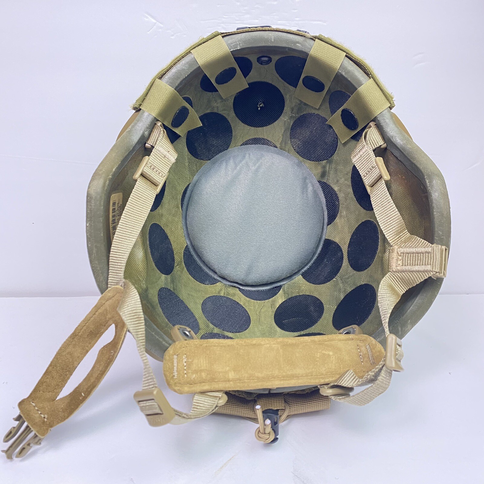 Large COYOTE BROWN ACH MICH ECH HELMET COVER w/ COUNTERWEIGHT POUCH ...