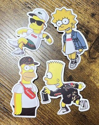The Simpsons Sticker Set - Car Stickers, Vinyl Decal, Laptop Sticker | eBay