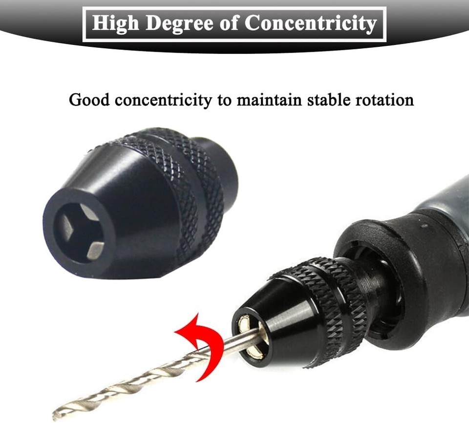 3PCS Dremel accessories Multi Chuck Keyless Drill Bit 4486 Rotary Tool ...