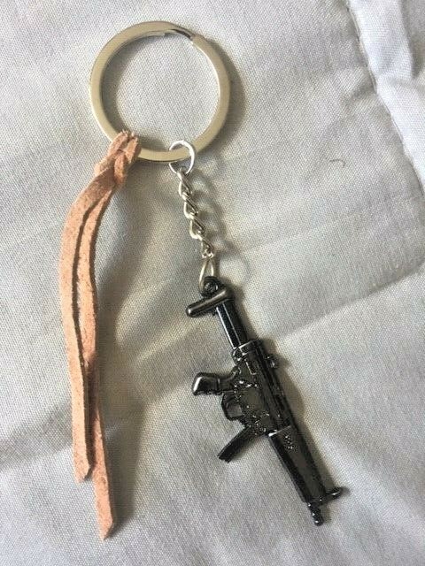 MP 5 mini - Key ring with LEATHER straps | eBay