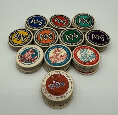 Vintage Pogs 110 Official World Pog Federation And Haleakala Staples ...
