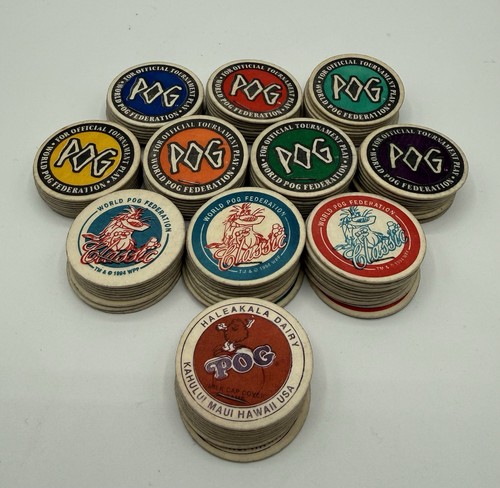 Vintage Pogs 110 Official World Pog Federation And Haleakala Staples ...