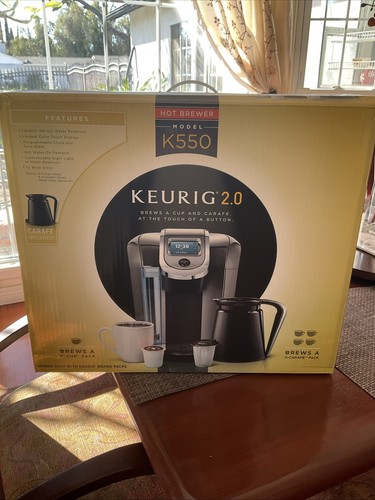 Keurig Hot 2.0 K550 Plus Series K Cup Pod Coffee Maker Single Serve ...