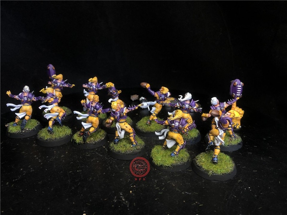 Boxed Games DPS painted Blood Bowl Elven Union Team: Elfheim Eagles ...