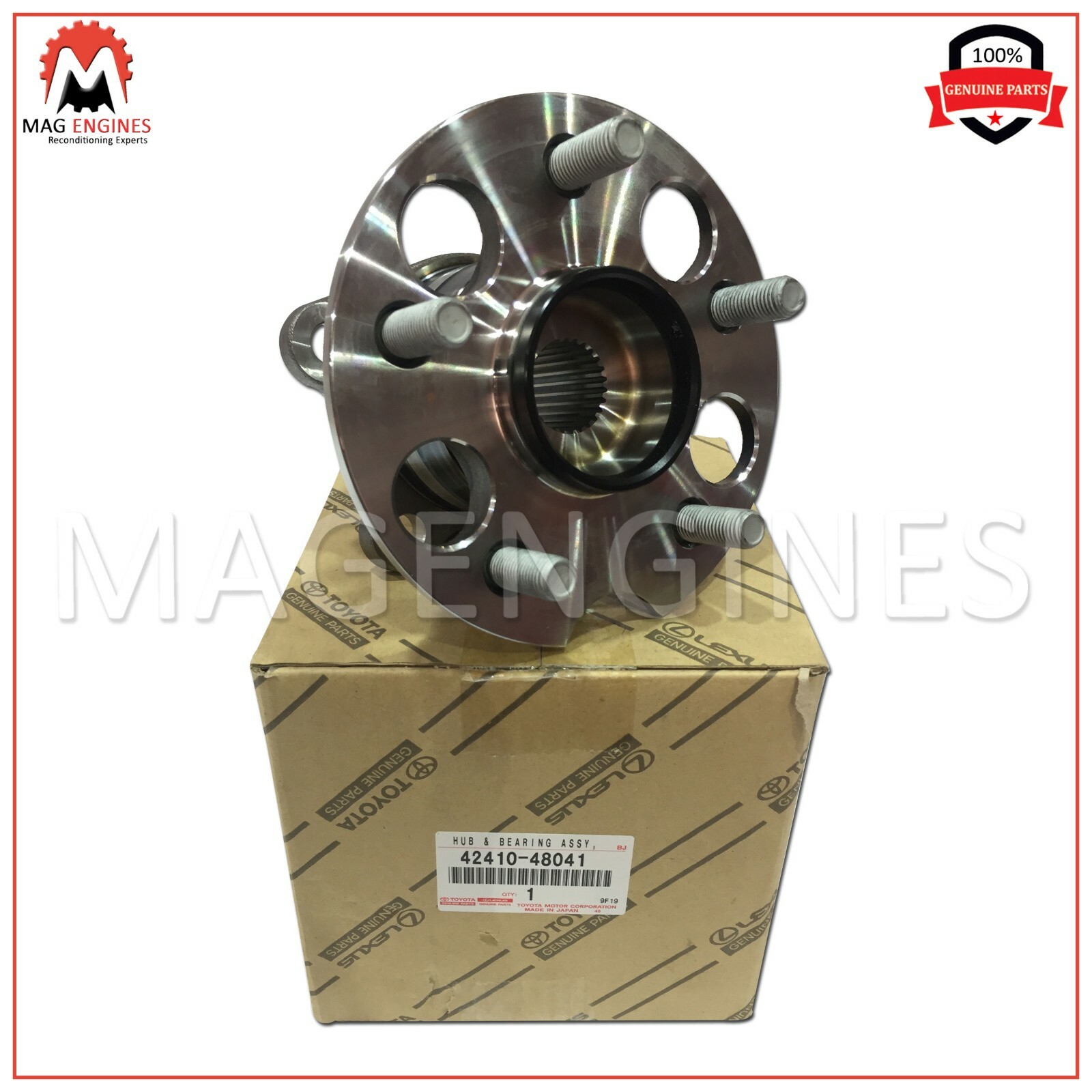 42410-48041 GENUINE OEM HUB & BEARING ASSY, REAR AXLE, RH/LH 4241048041 ...