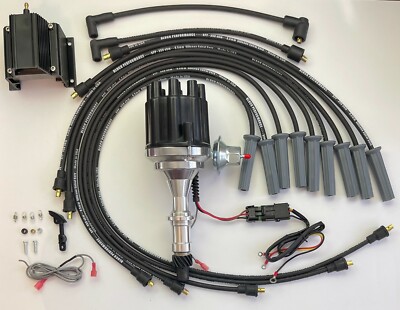 small cap PONTIAC 389 400 455 FEMALE HEI DISTRIBUTOR + 8.5mm WIRES ...