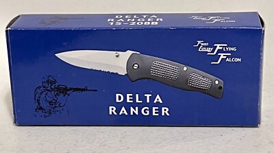 Delta Ranger Pocket Knife Stainless Steel w/ Sheath Frost Cutlery ...