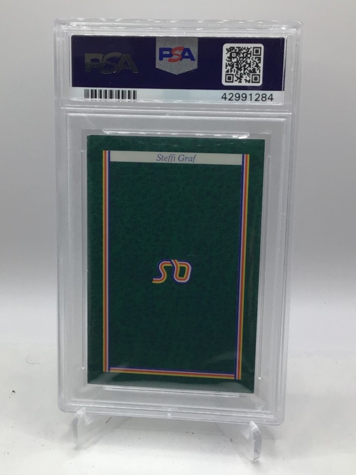 1987 Question of Sport Racket In Front of Face Steffi Graf PSA 7 | eBay