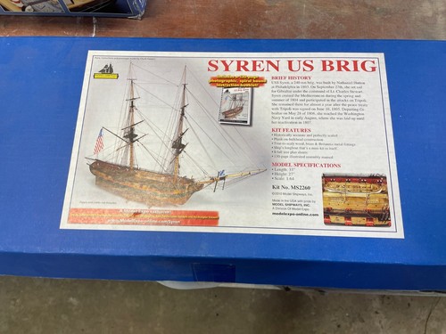 Syren US Brig model ship by Model Shipways 1/64 scale 33” long kit ...