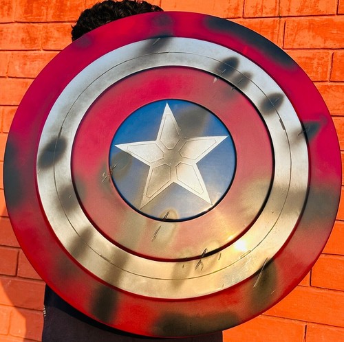 Captain America Damage Shield Metal Prop Replica Shield Best Gift For ...