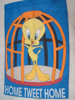 Vintage Tweety Home Tweet Home Decorative Garden Outdoor Yard Flag ...