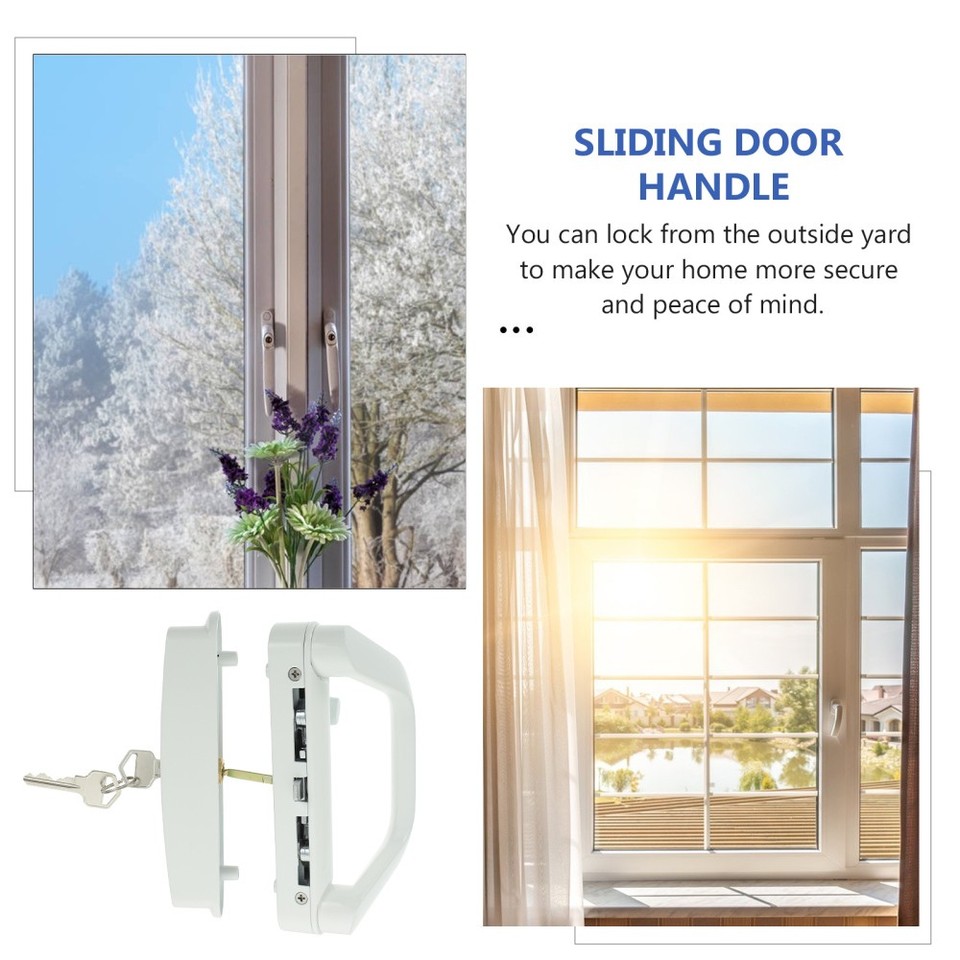 Glass Door Lock Sliding Push-pull Locks for Patio Doors Wardrobe Sling ...