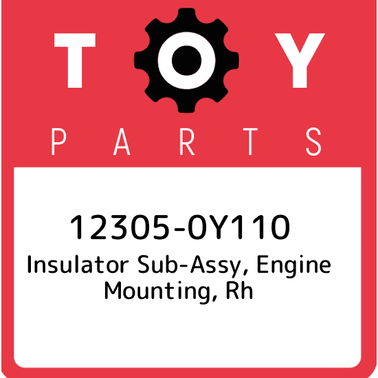 12305-0Y110 Toyota Insulator sub-assy, engine mounting, rh 123050Y110 ...
