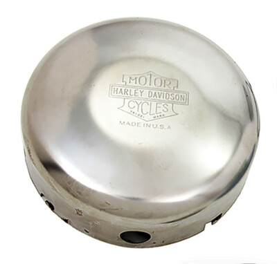 RAW 6" 1938 - 1940 J-Slot Linkert AIR CLEANER for Harley Knuckle UL 45 ...