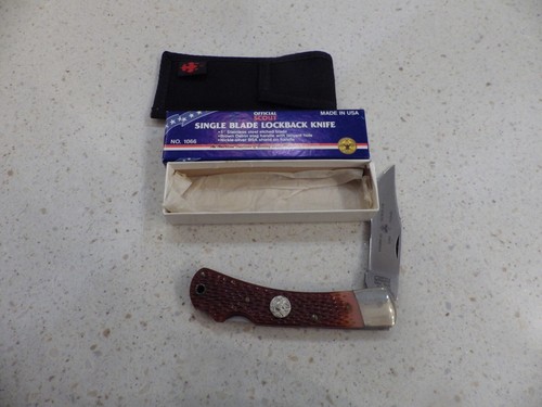 Camillus BOY SCOUT Knife, 1066, Made in USA! NEW, MINT! | eBay