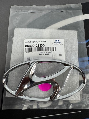GENUINE HYUNDAI FRONT GRILL BADGE EMBLEM 86300-2B100 I30 SANTE FE IX35 ...