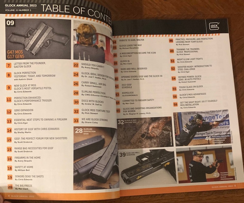 GLOCK ANNUAL 2023 G47 MOS Trusted Versatility 90+ Pages | eBay