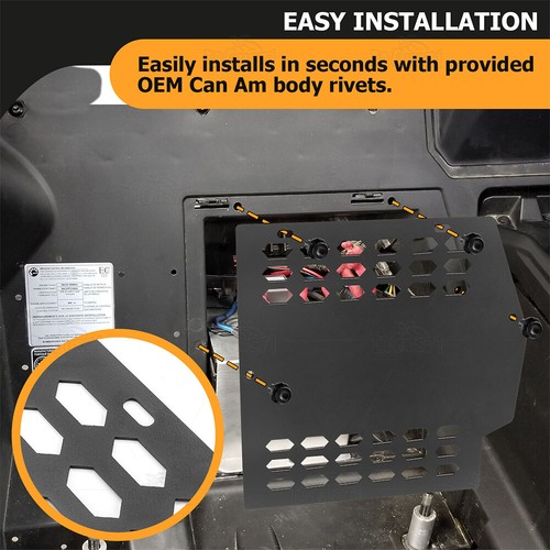 Battery Cover Plate + Battery Jump Post Kit For Can Am Maverick X3 Max ...