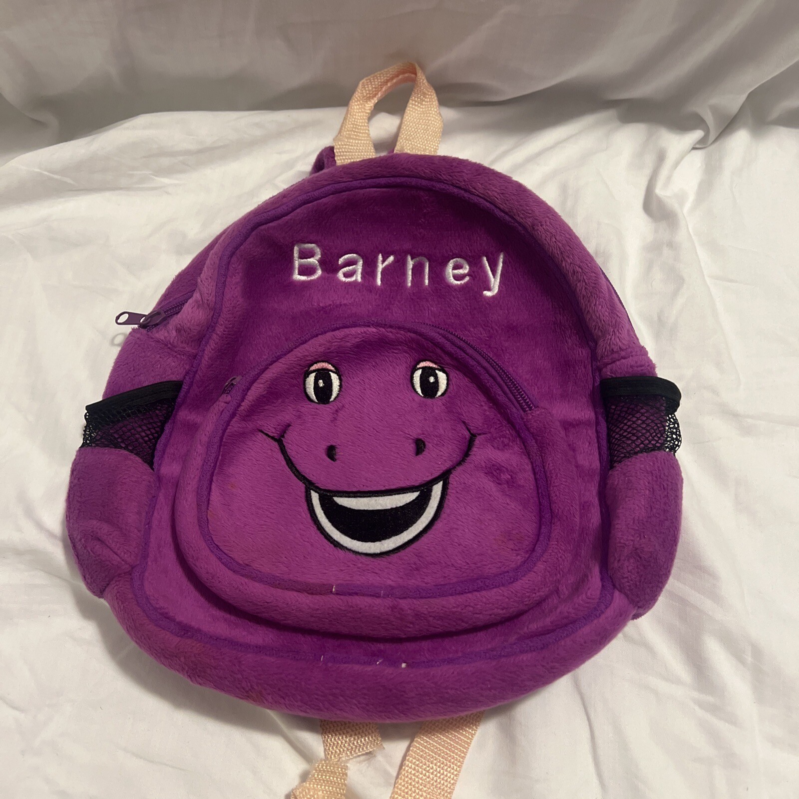 Vintage Barney Mini Backpack School Bag Purple Dinosa… - Gem