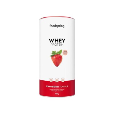 FOODSPRING Strawberry Whey powder Protein 750 G | eBay
