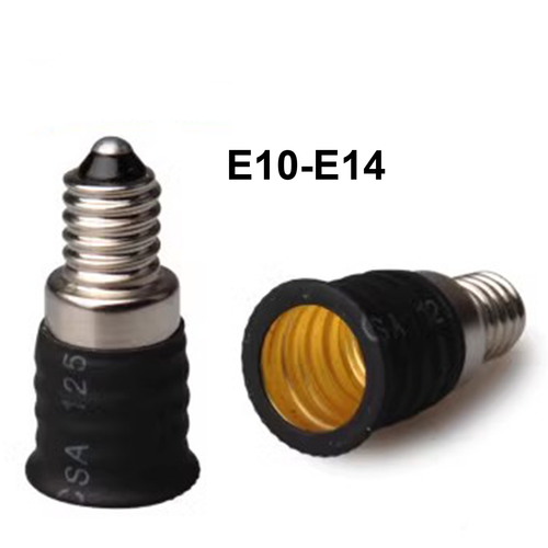 50x E10 To E14 Socket Light Bulb Lamp Candelabra Base Adapter Converter ...