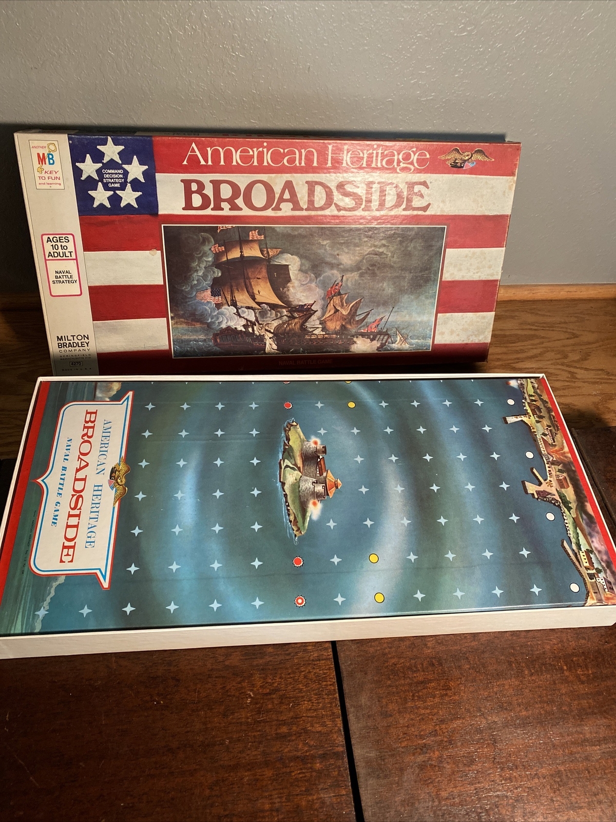 American Heritage Broadside 4270 War 1812 Naval Battle Game 1962 Milton ...