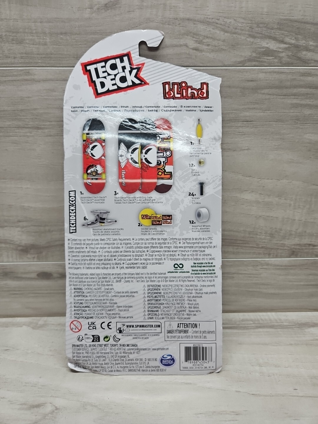 Tech Deck 4 Pack Fingerboards & Parts Blind Reaper New 2023 Skateboard NEW