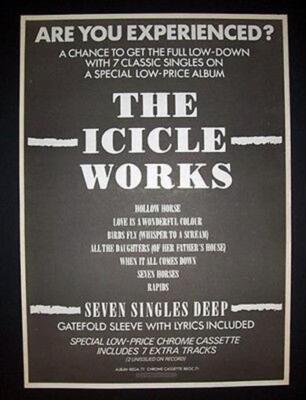 The Icicle Works Singles 1986 Poster Type Advert, Promo Ad | eBay