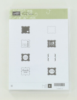 Retired Stampin Up Clear Mount Stamps - Pretty Petites - Thank You For ...