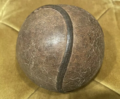 ANTIQUE 1920s/1930s SOFTBALL BASEBALL MUSH BALL HAND STITCHED RAISED ...