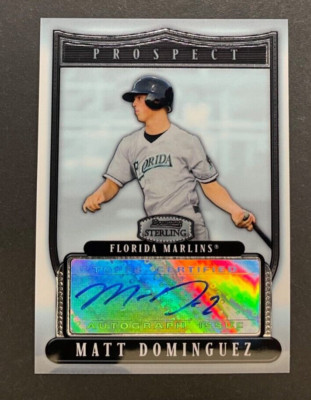 2007 Bowman Sterling - Matt Dominguez #BSP-MDO Florida Marlins - AUTO ...