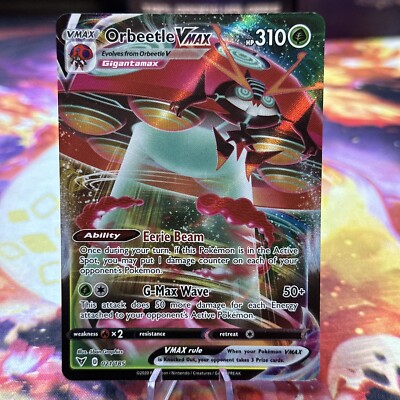 Pokémon TCG Orbeetle VMAX Vivid Voltage 021/185 Holo Ultra Rare | eBay