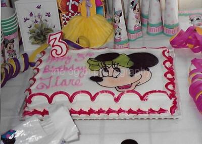 FOUND CAKE PHOTOGRAPH Color ORIGINAL Snapshot VINTAGE 41 42 I | eBay