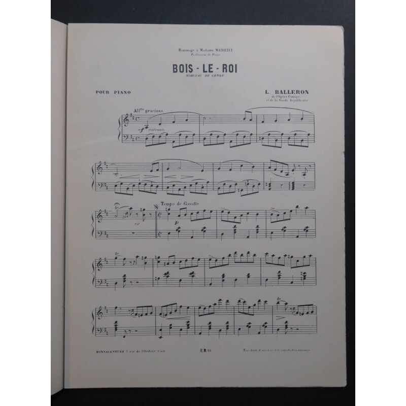 Balleron Louis Bois-le-Roi Piano | eBay