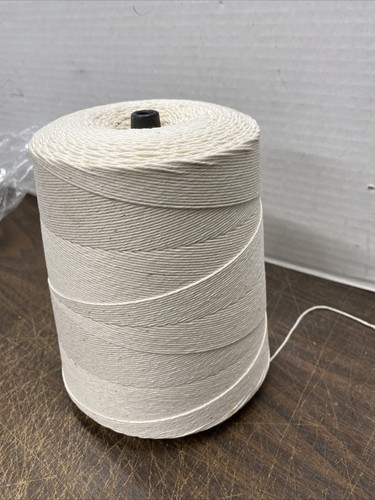 8 Ply Poly Cotton White String 2.5 Lb Cone Butcher or Store Twine | eBay