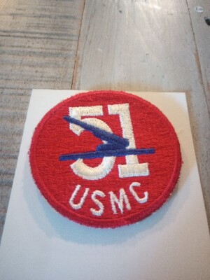 WWII USMC Marine Corps 51st Defense Brigade Cut Edge Original Patch | eBay